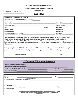 Fillable Online STUDENT TRANSFER REQUEST Fax Email Print - pdfFiller