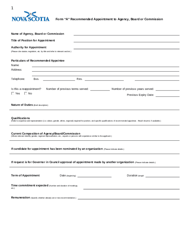 A - Nova Scotia Doc Template | pdfFiller