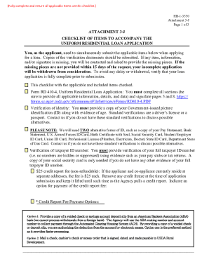 Fillable Online USDA, Rural Development 502 Single Family Housing ...