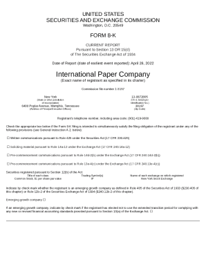 INTERNATIONAL PAPER CO /NEW/ (. EDGAR Online Pro Doc Template | pdfFiller