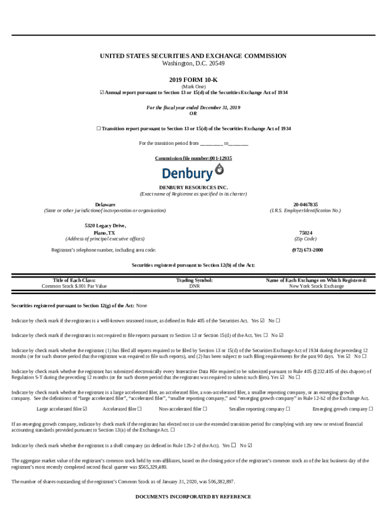 2019 10-K Doc Template | pdfFiller