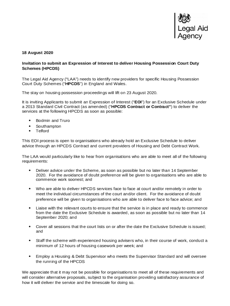 DOC Housing Possession Court Duty Scheme (HPCDS) - GOV.UK Doc Template ...