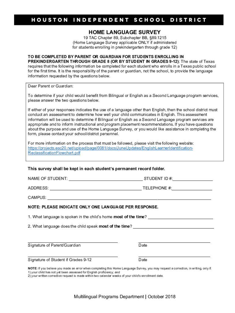 Fillable Online University of Texas Elementary Charter School HOME ...