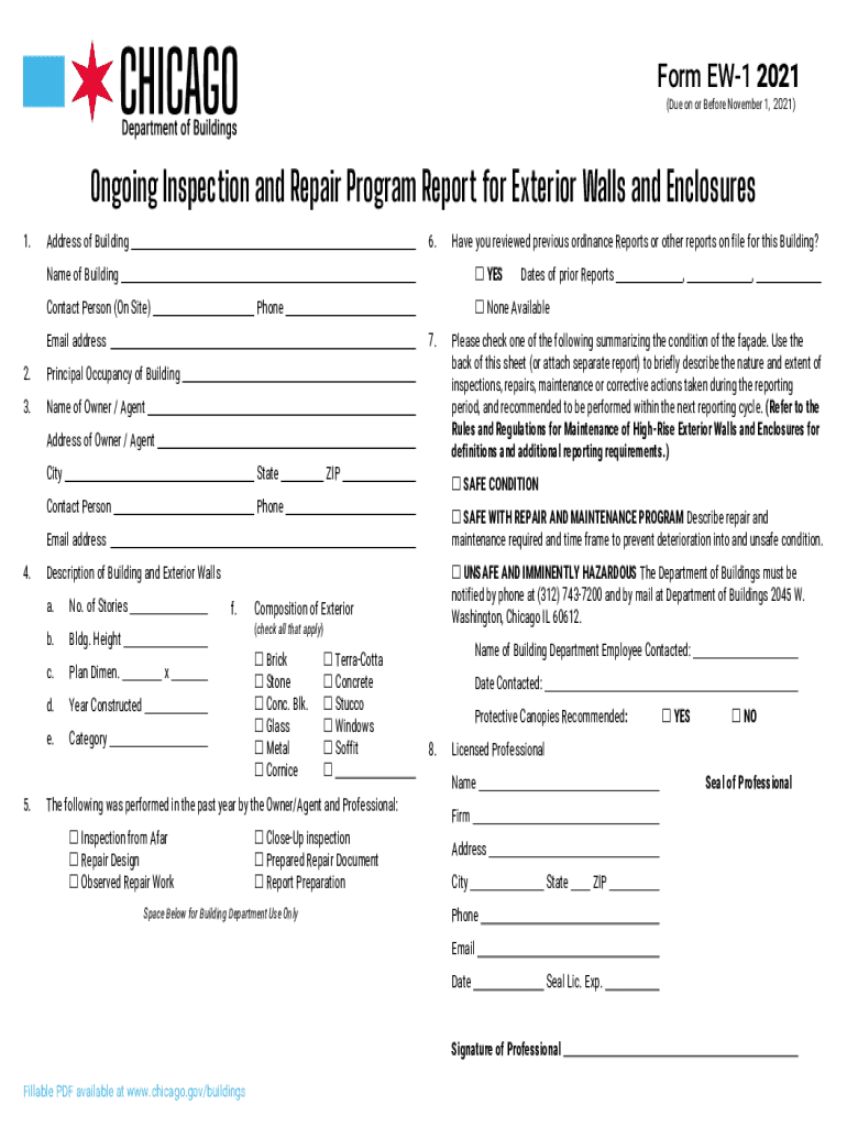 Ongoing Inspection and Repair Program Report for Exterior Walls and ...