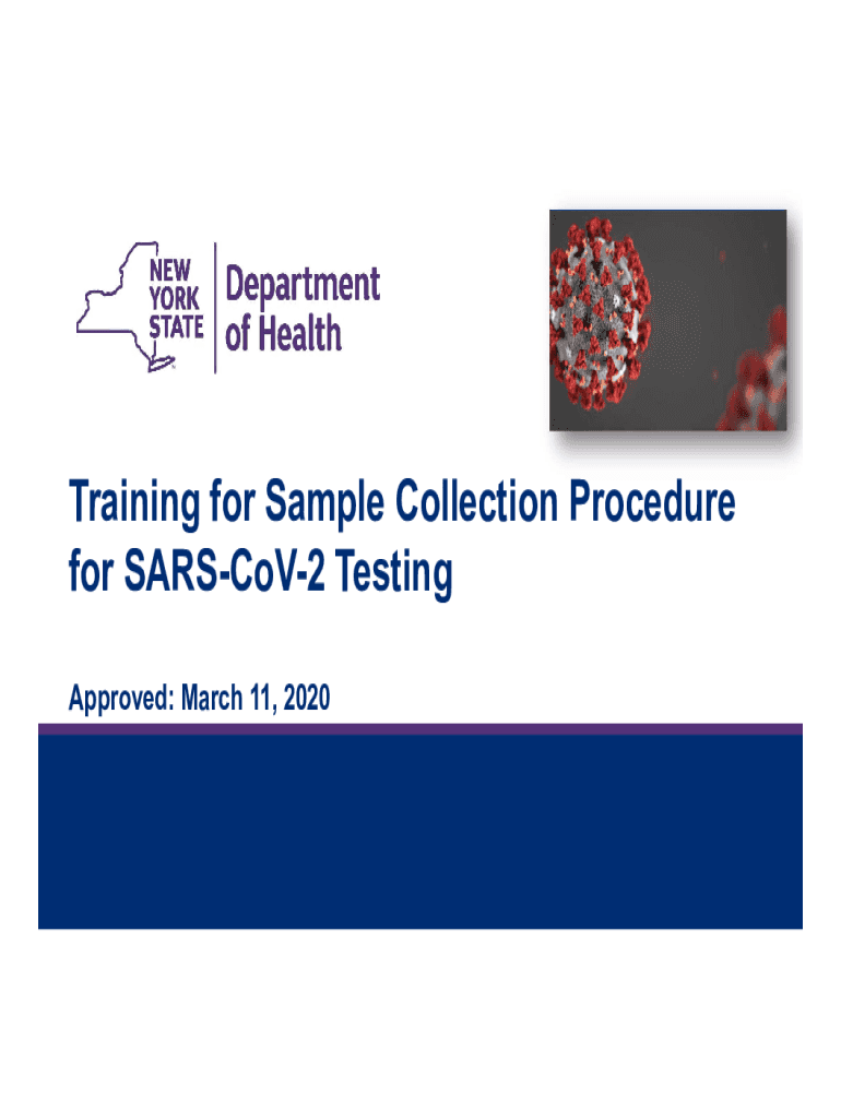 Fillable Online dmna ny Training for Sample Collection Procedure for ...