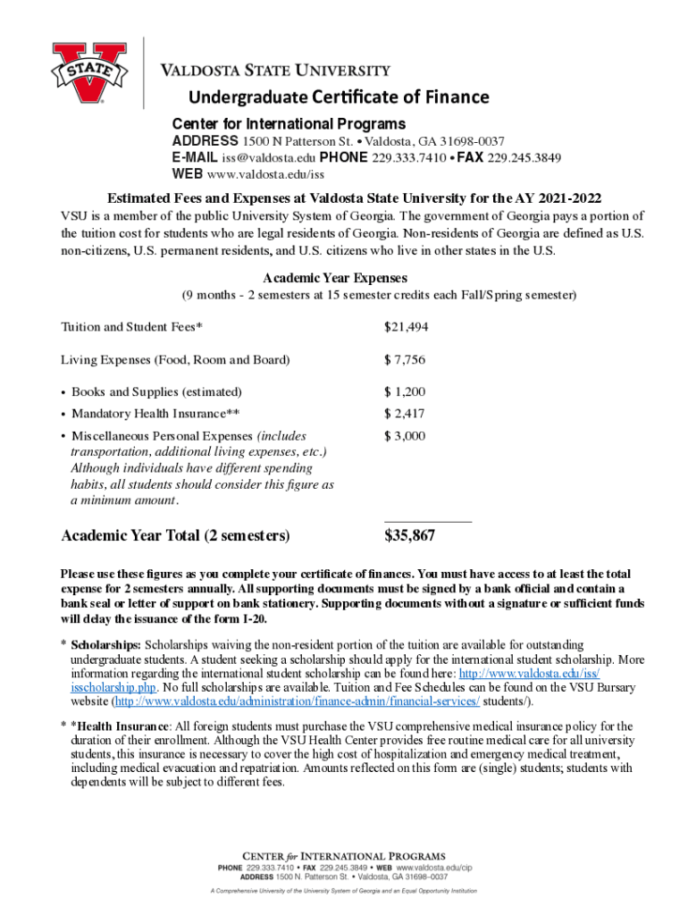 Fillable Online Undergrad CoF Letter Template Fax Email Print - pdfFiller