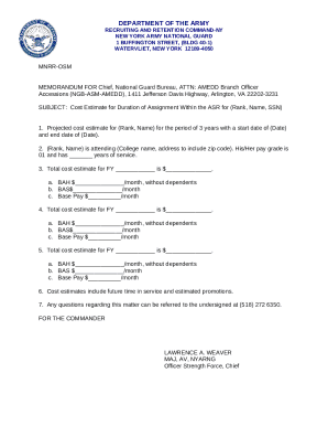 Department of the Army Letterhead - New York State Division of Military ...