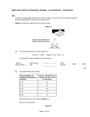 Student Experiment: Rates of Chemical ReactionsHome - GCSE Exams ...