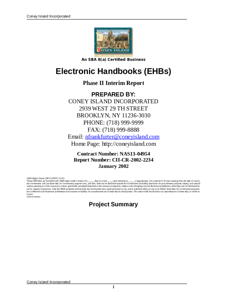 This is a SAMPLE . Procurement Info Section of the SBIR Homepage to ...