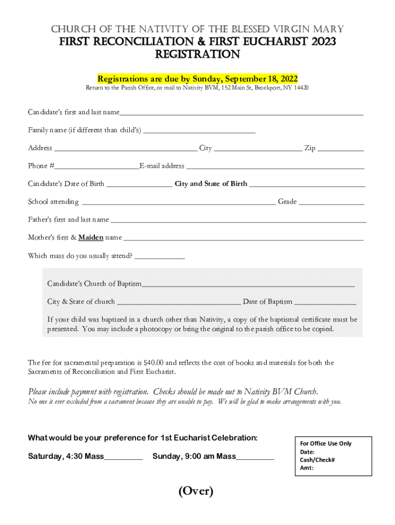 Fillable Online nativity.sgChurch of the Nativity of the Blessed Virgin ...