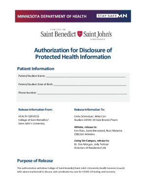 Fillable Online MDH Standard Consent Form 012615 - health.state.mn.us ...