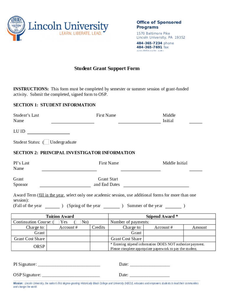 fill.ioStudent-Grant-Support-pdfFill - Free Student Grant Support pdf ...