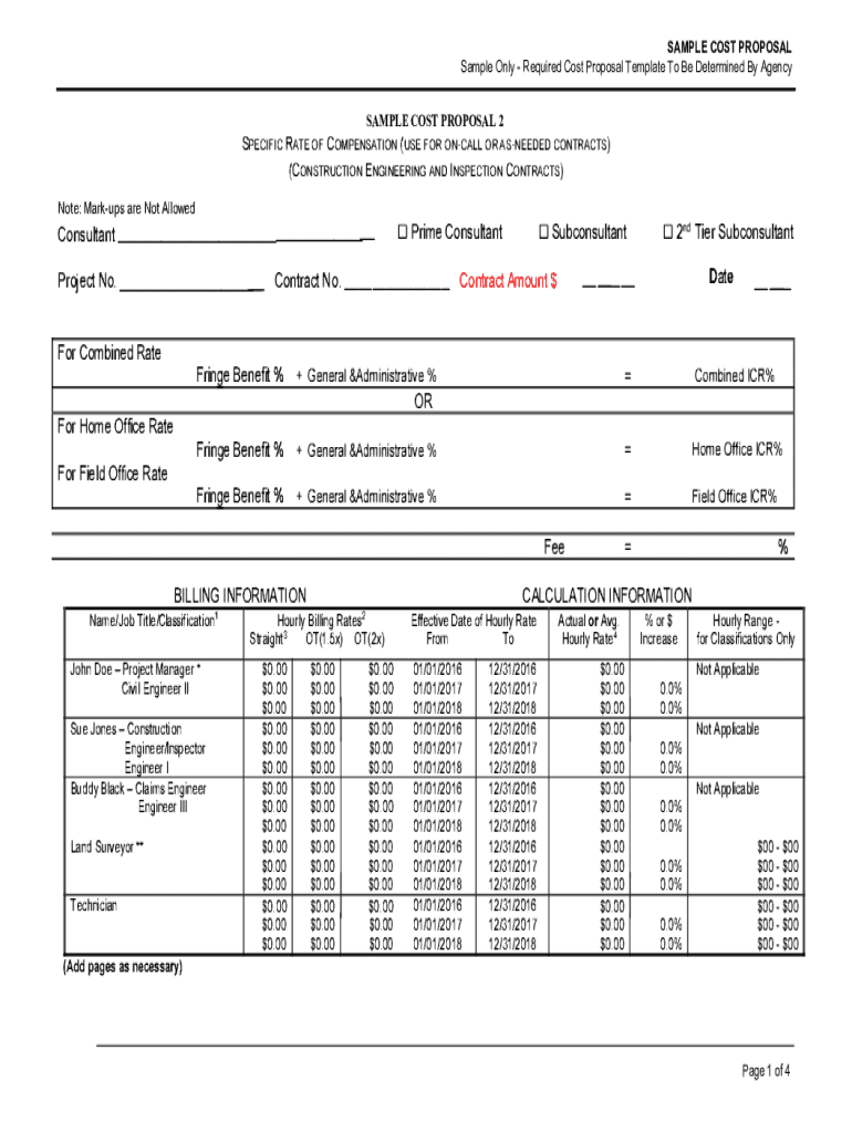 Fillable Online dot ca wssufoundation.orgcost-proposal ...