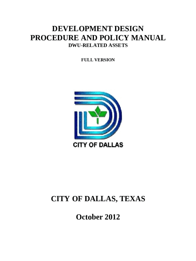 DEVELOPMENT DESIGN - Dallas Doc Template | pdfFiller