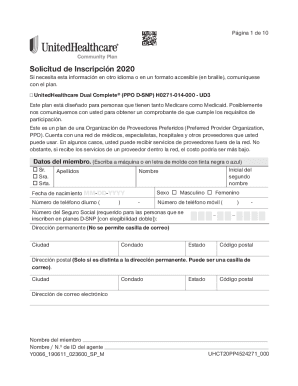 Fillable Online Dual Benefits UnitedHealthcare Community Plan: Medicare ...