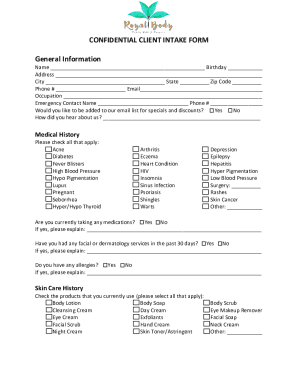 Fillable Online circadianrejuvenation.comClient-Intake-FormConfidential Client Intake Form ...