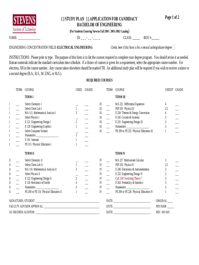 STUDY PLAN Stevens Institute Of Technology Doc Template PdfFiller study-plan-stevens-institute-of-technology-doc-template-pdffiller