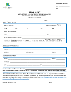 Fillable Online 2017-2022 Form GA Building Permit Application - DeKalb ...