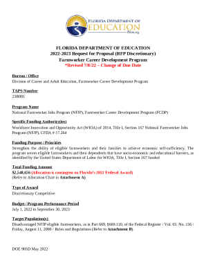 2022-23 Request for Proposal (RFP) - Florida Department of Education ...