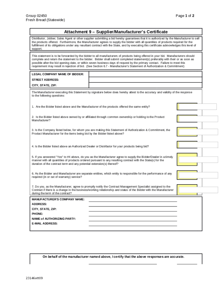 Attachment 1, Coned Technical Provision - Amendment 0002 Doc Template | pdfFiller