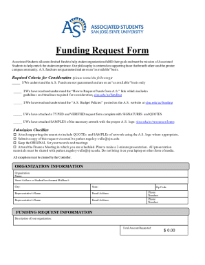 Fillable Online OFFICE USE ONLY: Money Request Form - Ohlone College ...