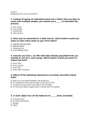 Word and Excel Practice Exercise - Queen's Faculty of Engineering ...