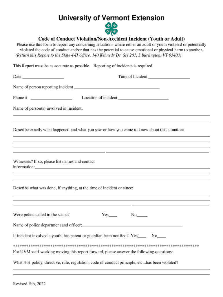 Fillable Online University of Vermont Extension Fax Email Print - pdfFiller