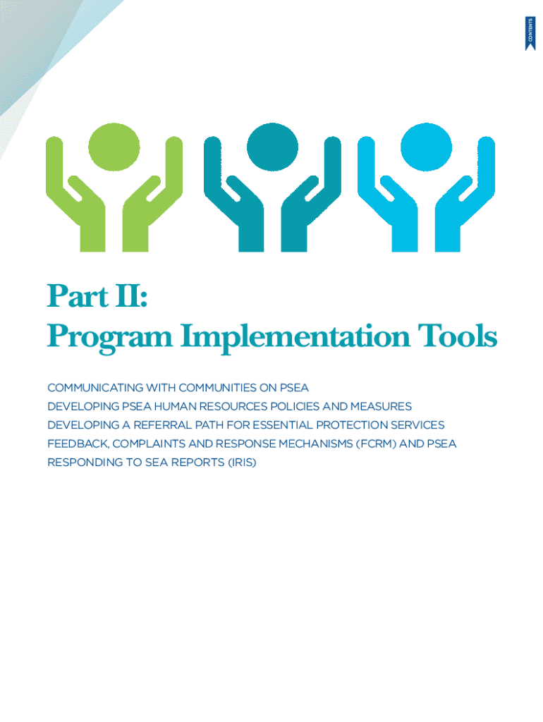 Fillable Online efom crs Part II: Program Implementation Tools ...