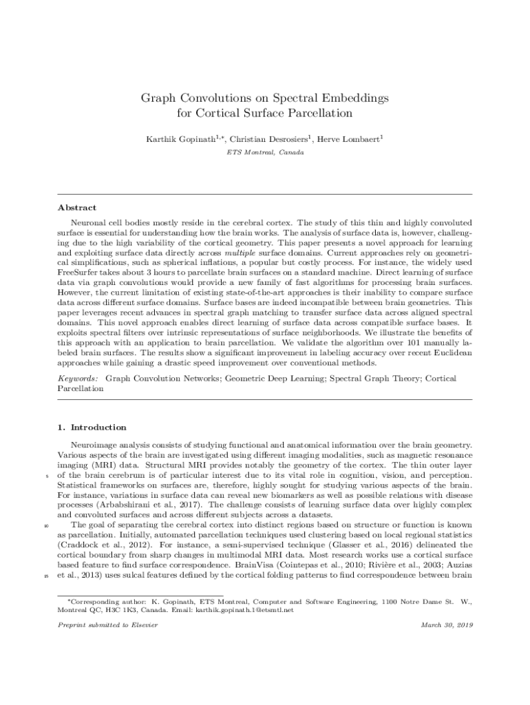 Fillable Online Graph Convolutions On Spectral Embeddings For