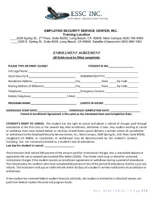 Fillable Online All fields must be filled completely - ESSC Inc. Fax ...