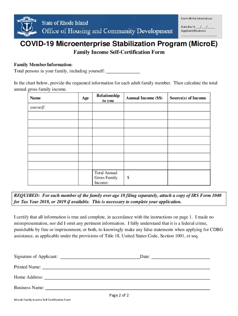 Fillable Online www.fill.ioCOVID-19-MicroenterpriseFillable COVID-19 ...
