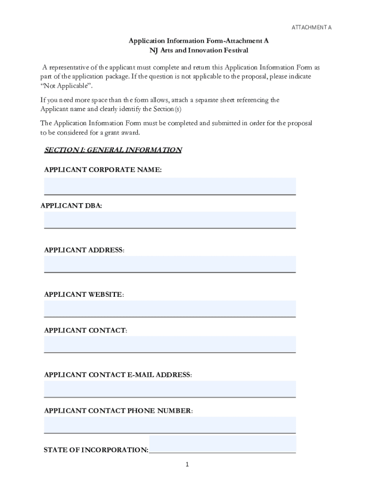 Fillable Online Planning Grant Application-Attachment-A Fax Email Print - pdfFiller