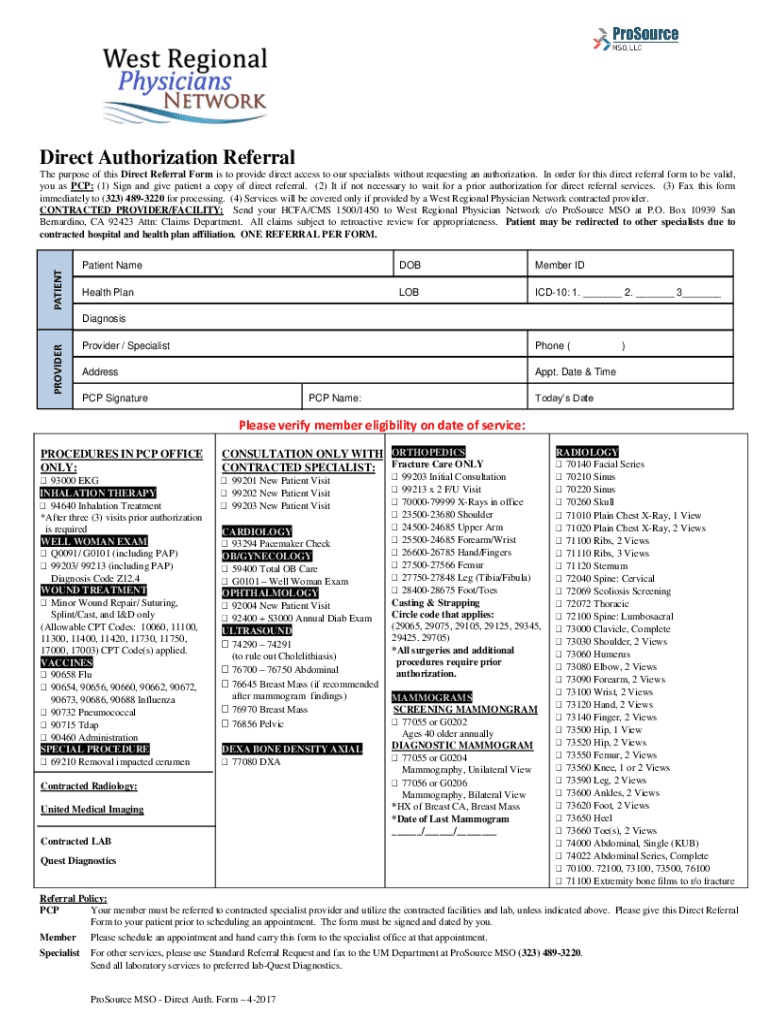 Fillable Online What is a referral?healthdirect Fax Email Print - pdfFiller