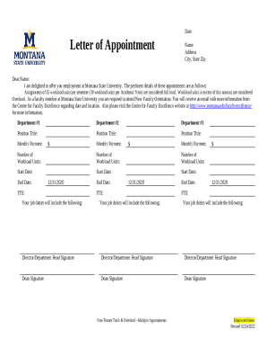 www.pdffiller.com504115962--SAMPLE-JOINTSAMPLE JOINT APPOINTMENT LETTER Doc TemplatepdfFiller ...