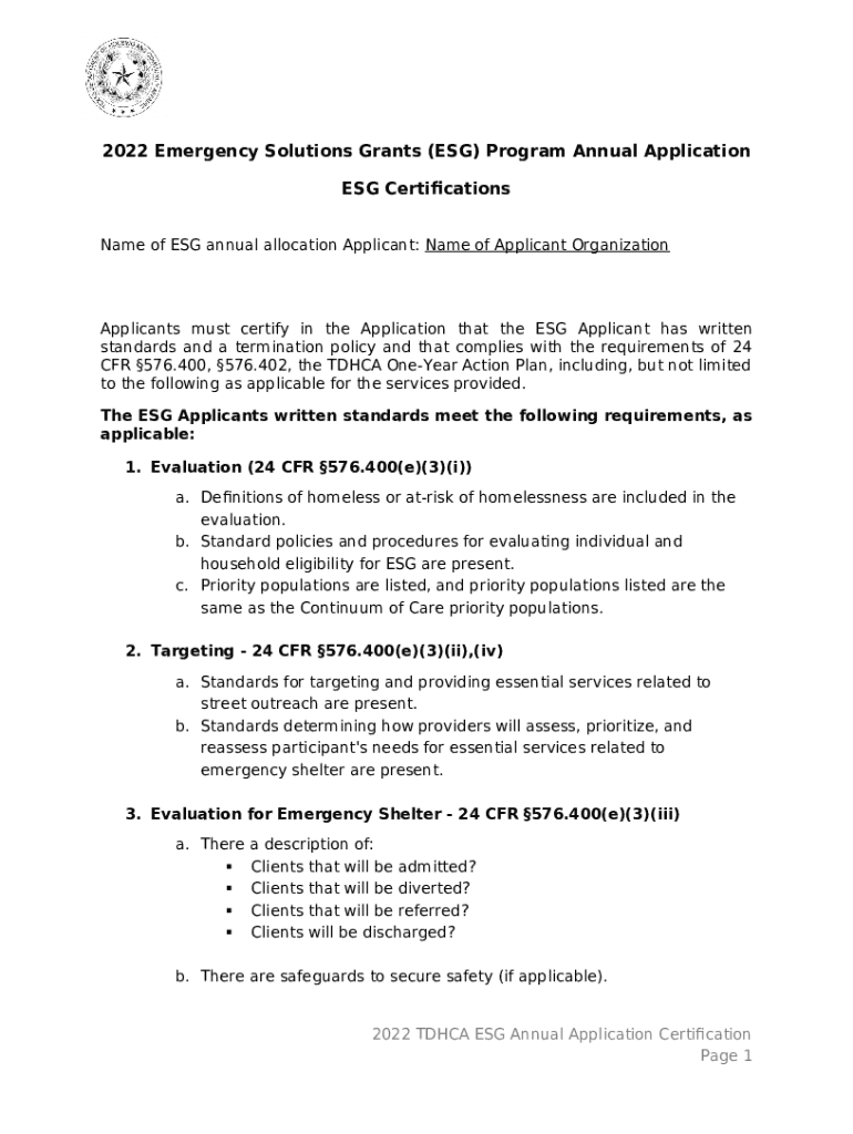 tdhca.state.tx.ushome-divisionesgp2022 Emergency Solutions Grants (ESG ...