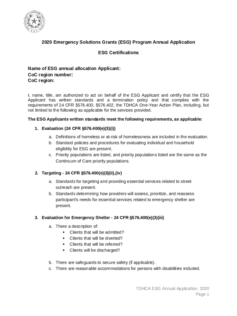 www.tdhca.state.tx.us home-division esgpTexas Department of Housing & Community Affairs - TDHCA ...
