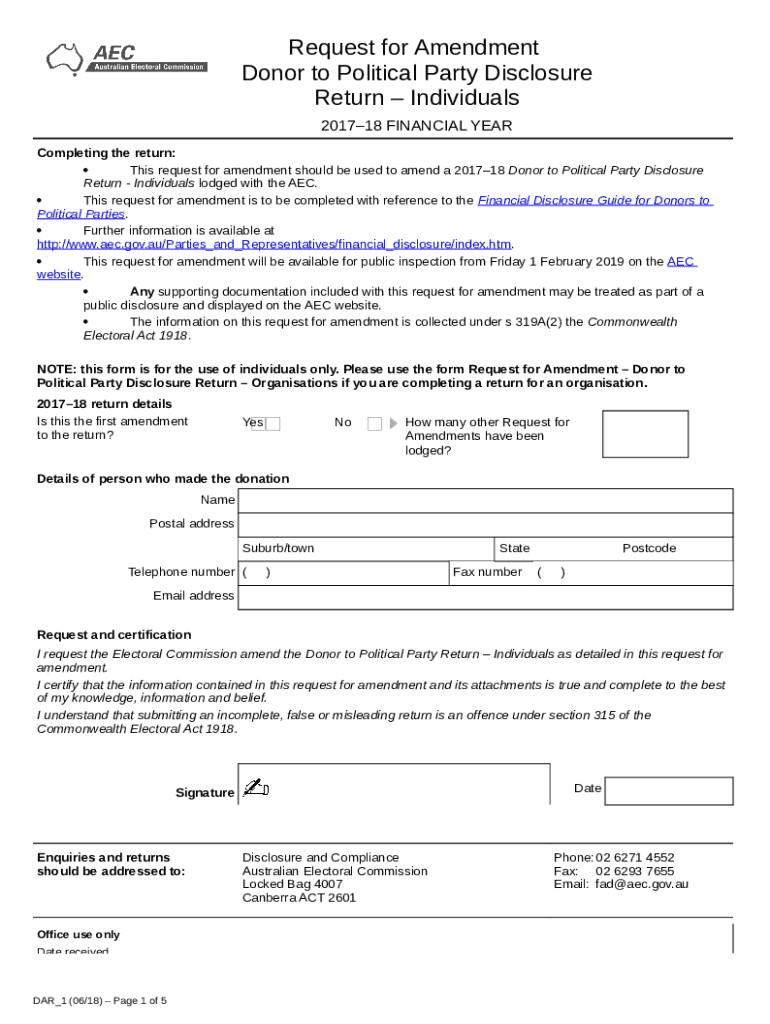 Request for Amendment Doc Template | pdfFiller