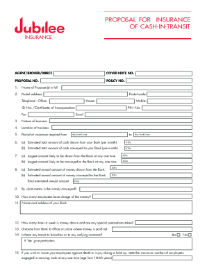 Fillable Online Free Commercial Insurance Template - Get 2022 Sample ...