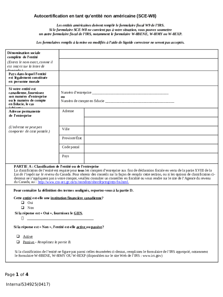 Comment remplir lauto-certification de rsidence fiscale pour les ...