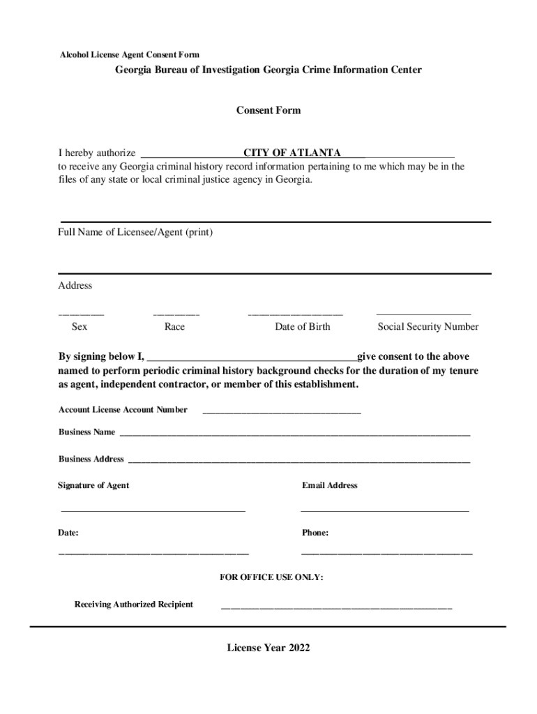 Fillable Online Georgia Crime Information CenterGeorgia Bureau of ...