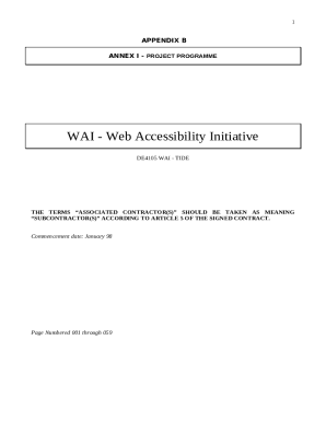 WAI - Web Accessibility Initiative Doc Template | pdfFiller