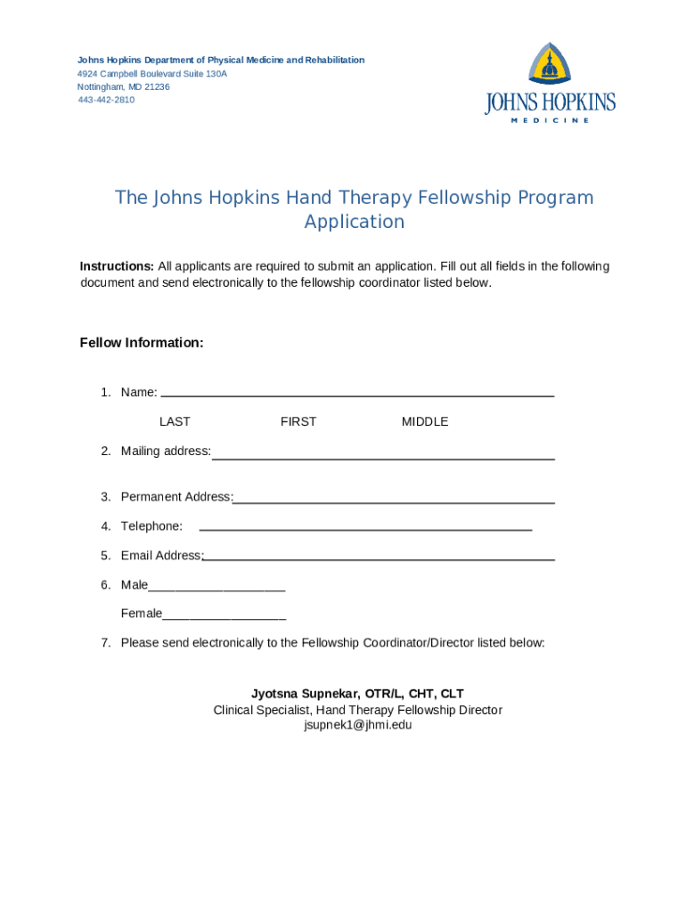 01Letterhead Template - General - Hopkins Medicine Doc Template | pdfFiller