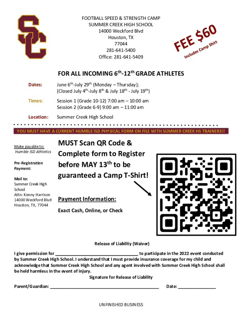 Fillable Online MUST Scan QR Code & Complete form to Register before ...