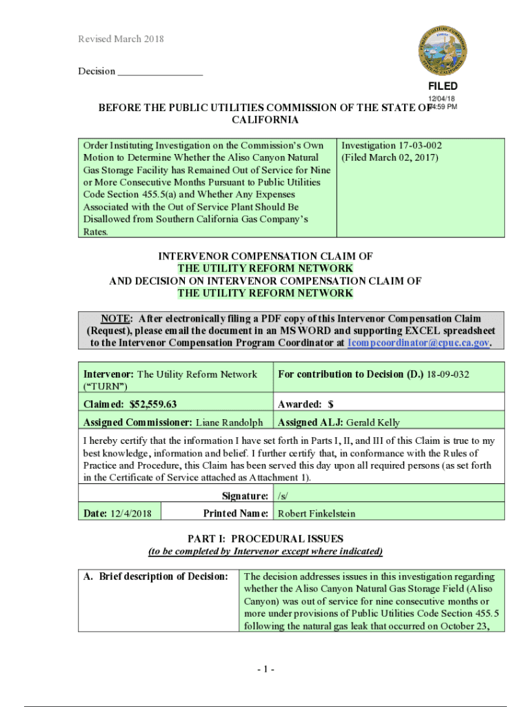 Fillable Online docs cpuc ca webarchive.sdge.comsitesdefaultBEFORE THE ...