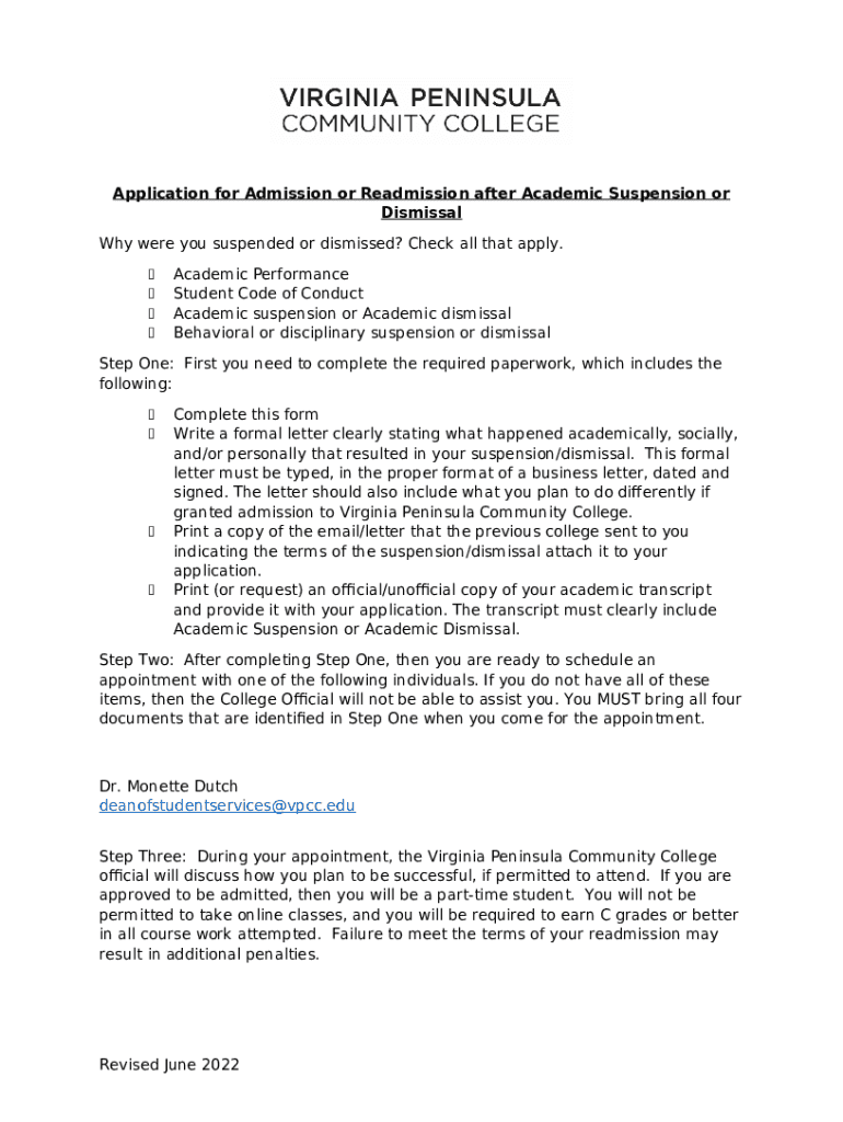 registrar.uni.eduapplication-for-readmissionApplication for Readmission from SuspensionOffice of ...