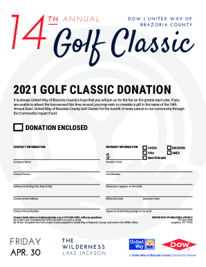 Fillable Online 2021 Golf Classic Donation Form fillable.pdf Fax Email ...