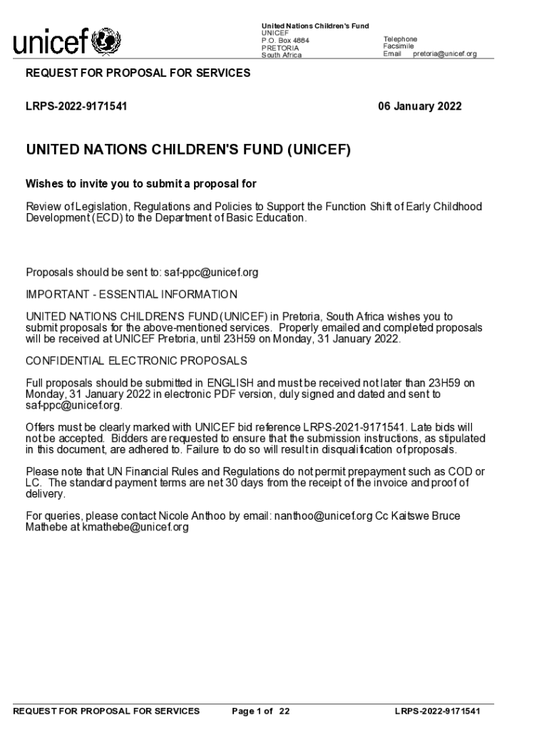 Fillable Online www.unicef.org southafrica mediaTHE SOUTH AFRICAN ...