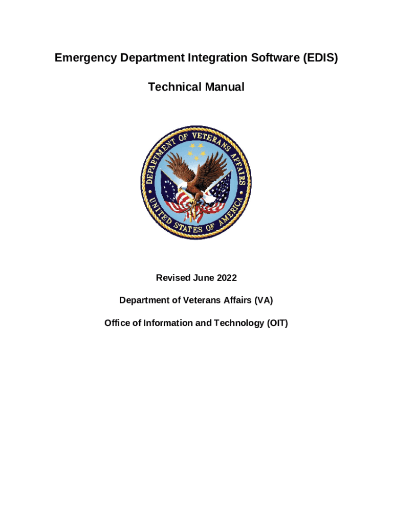 Emergency Department Integration Software (EDIS) Technical Manual Doc ...