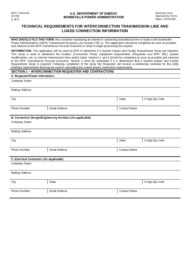 Technical Requirements for Interconnection Transmission Line and Loads ... Doc Template | pdfFiller