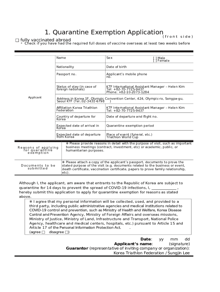 Technical Instructions for Implementing Presidential Proclamation ...